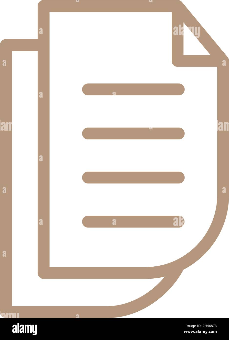 Business paper, illustration, vector, on a white background Stock ...