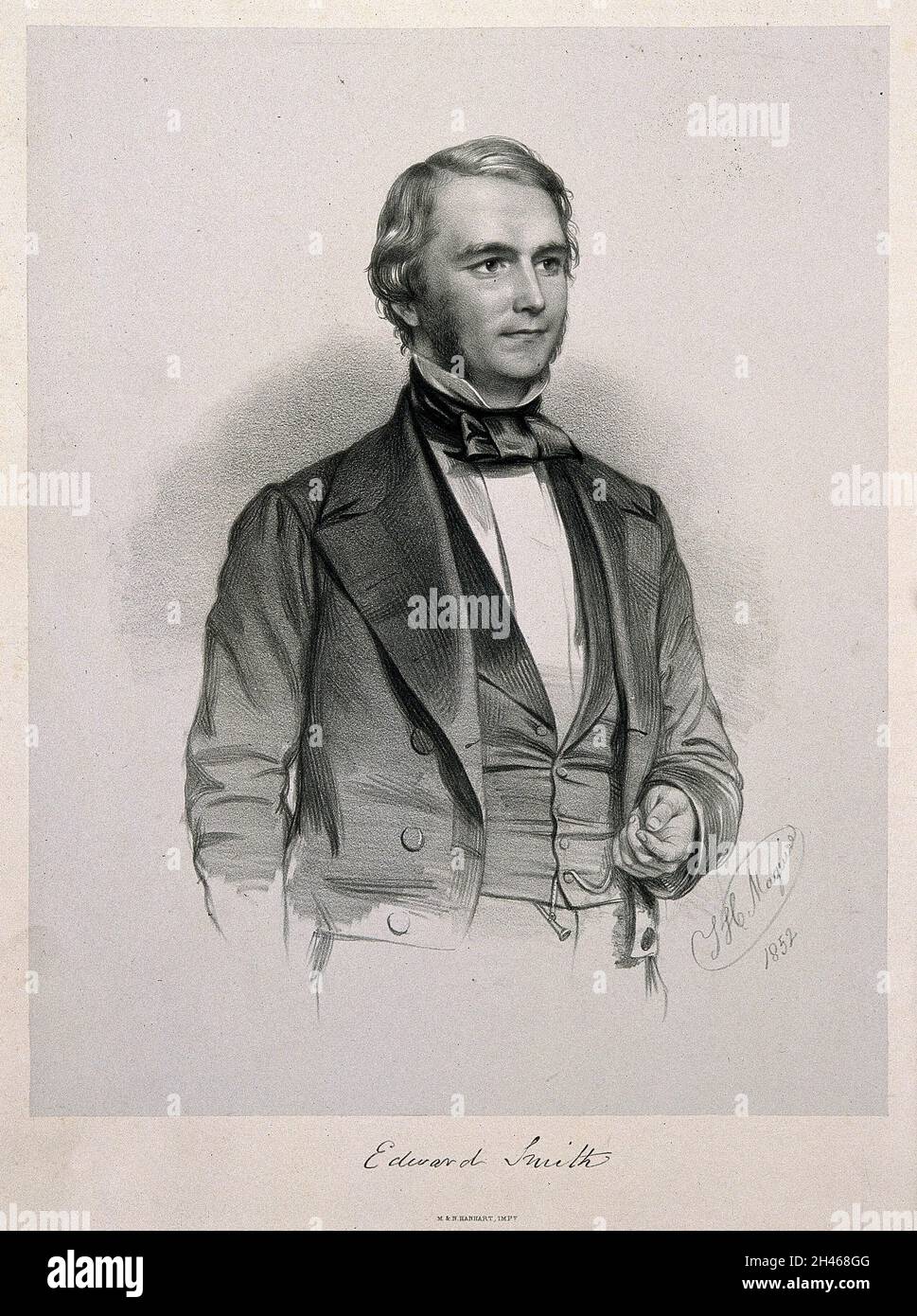 Edward Smith. Lithograph by T. H. Maguire, 1852 Stock Photo - Alamy