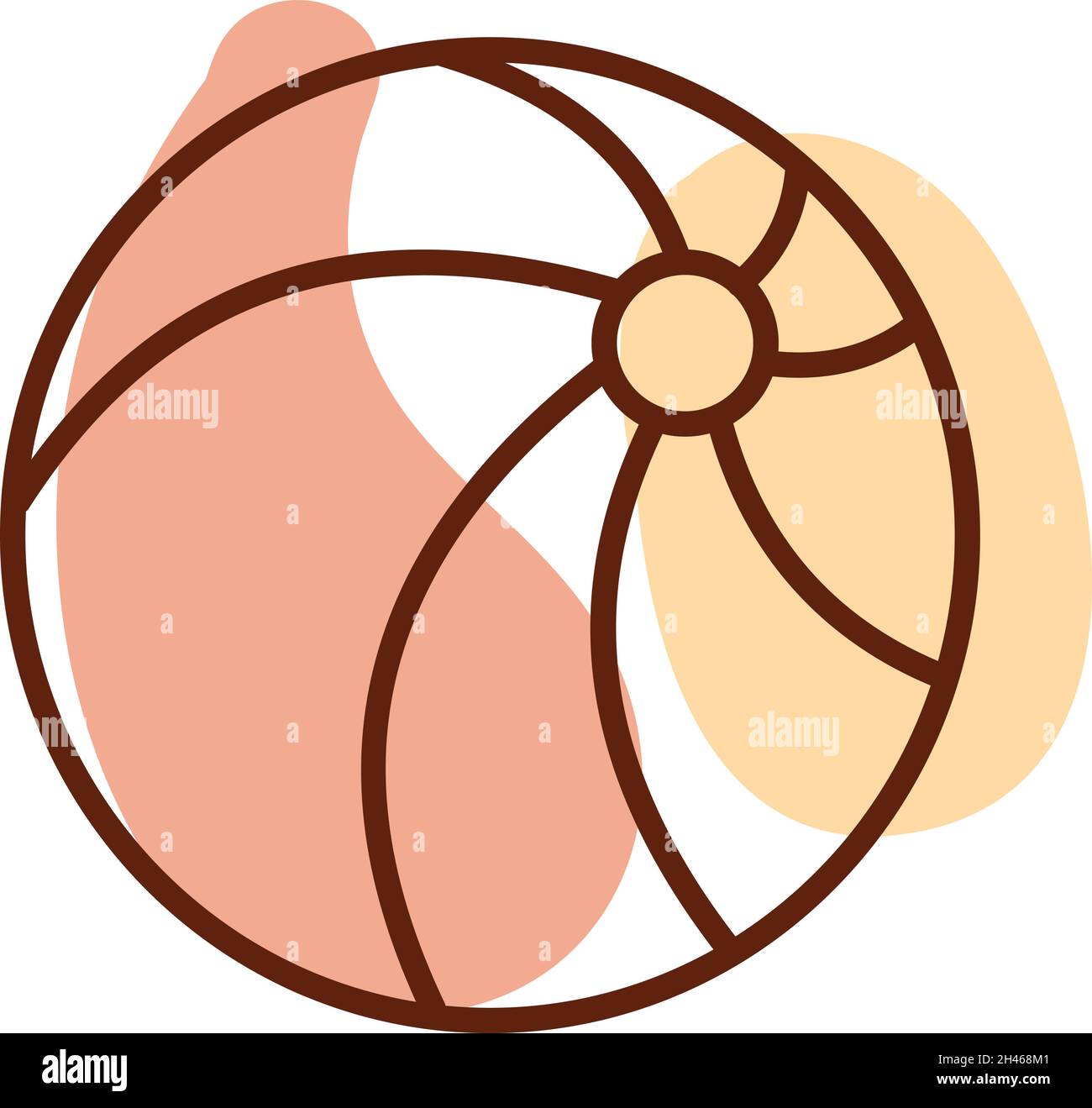 Circus ball, illustration, vector, on a white background Stock Vector ...