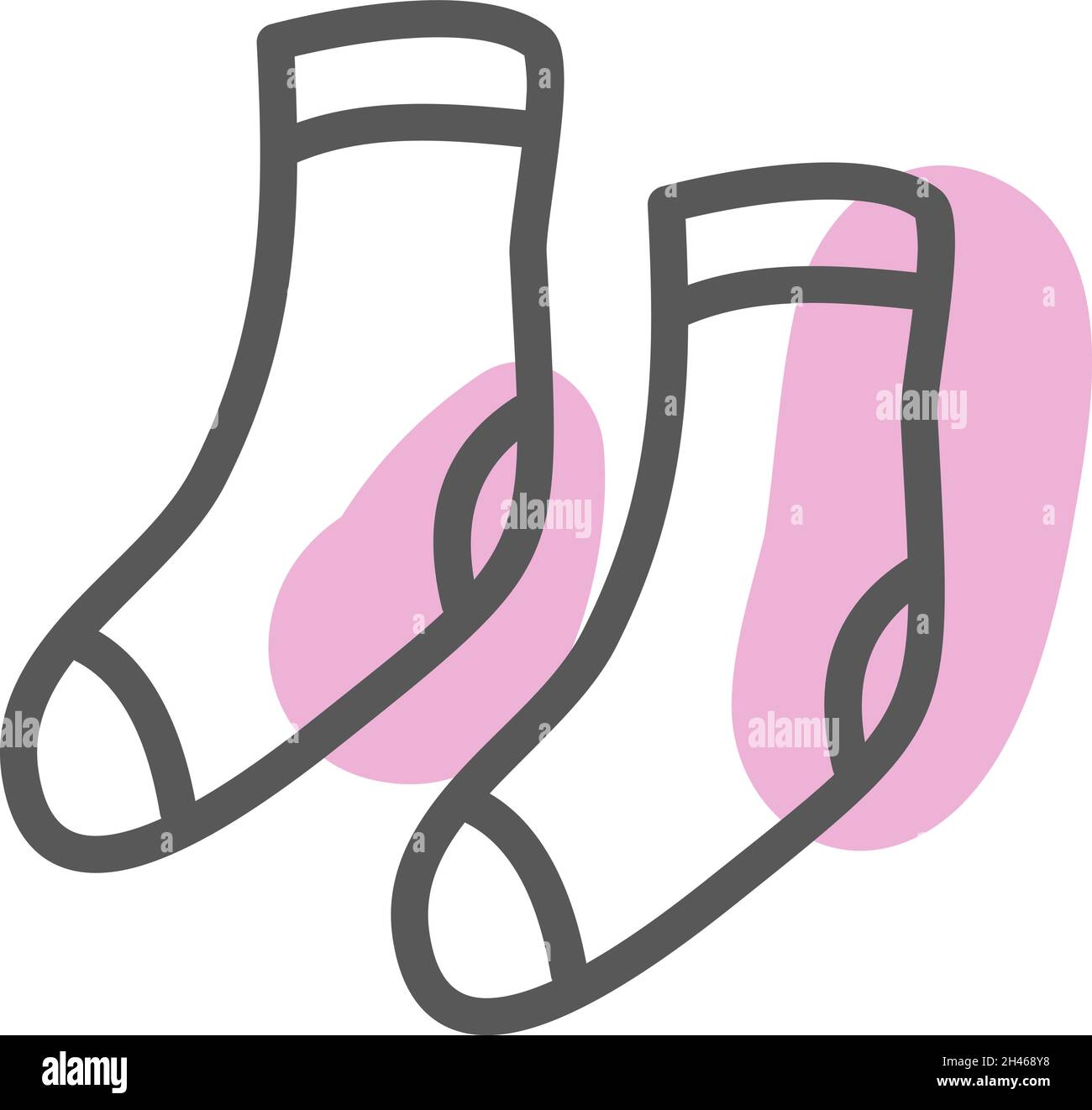 Baby girl socks Stock Vector Images - Alamy