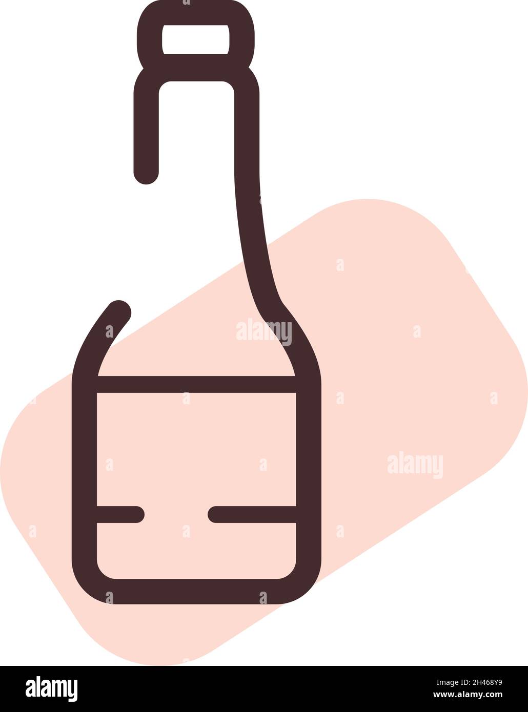 Bottle of pink champagne Stock Vector Images - Alamy