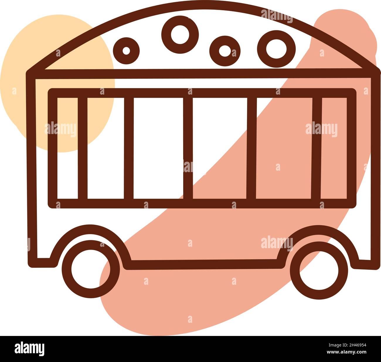 Circus cell, illustration, vector, on a white background Stock Vector ...
