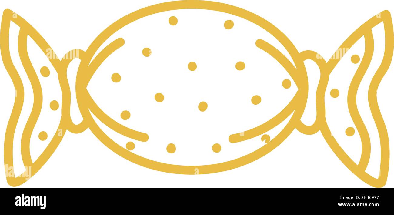 Yellow candy on stick Stock Vector Images - Alamy