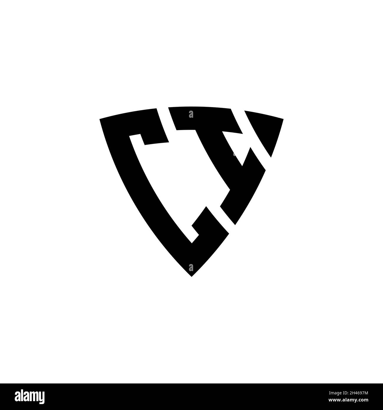 CO Monogram logo letter with Star geometric shape style design isolated ...