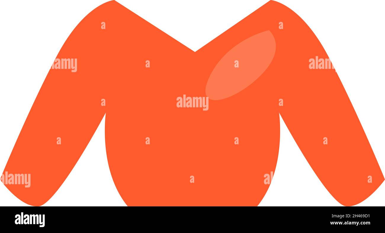 Red sweater, illustration, vector, on a white background Stock Vector ...