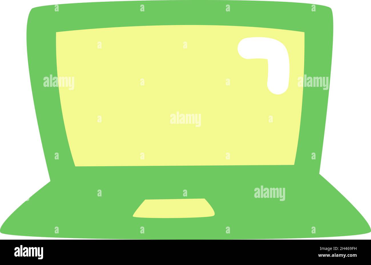 Laptop computer green screen background Stock Vector Images - Alamy