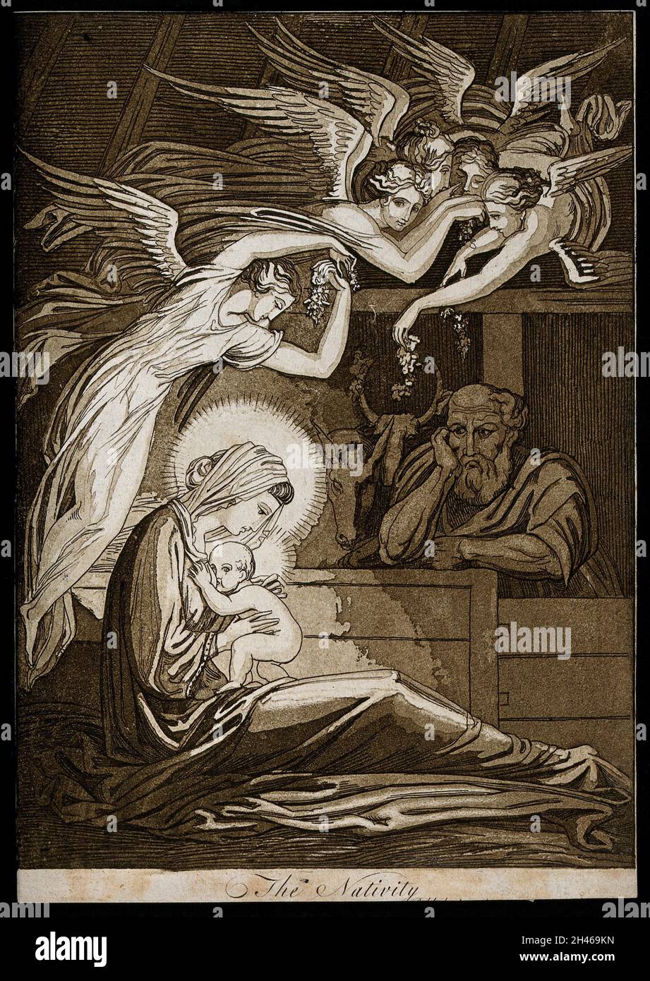 Christ with angels hi-res stock photography and images - Alamy