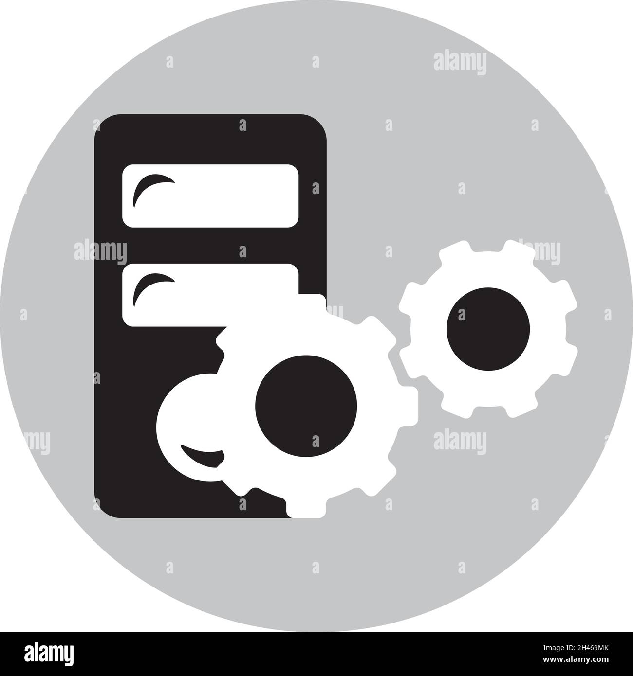 Computer security, illustration, vector, on a white background Stock ...