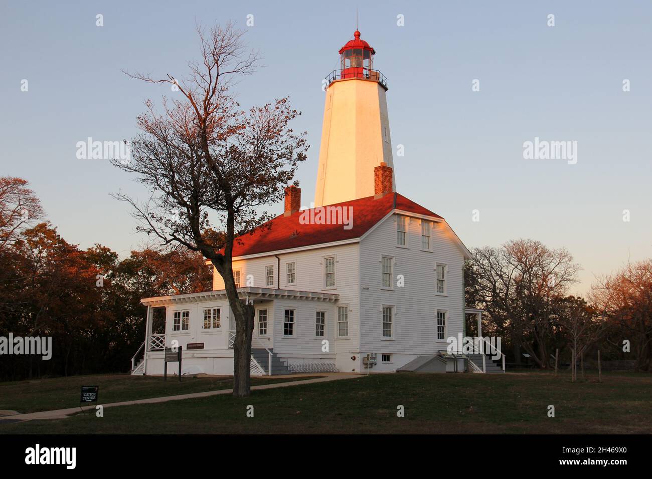 Sandy Hook Lighthouse, the oldest working lighthouse in the United ...