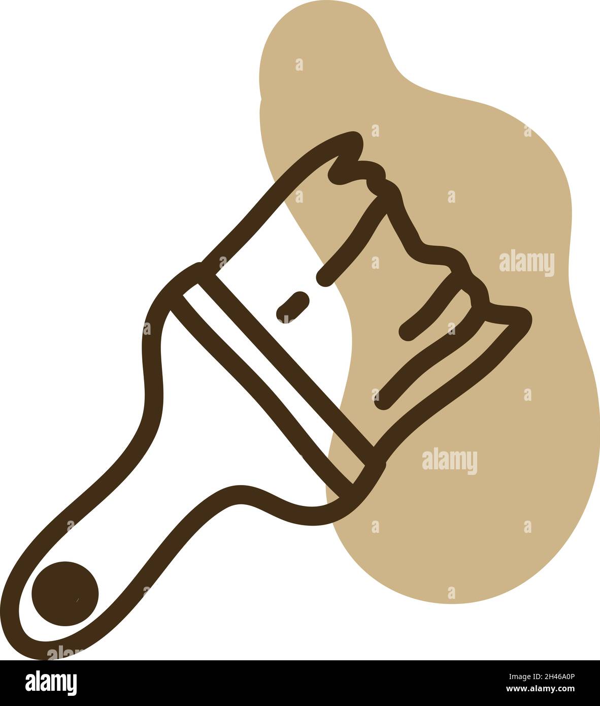 Painting tools on black Stock Vector Images - Alamy