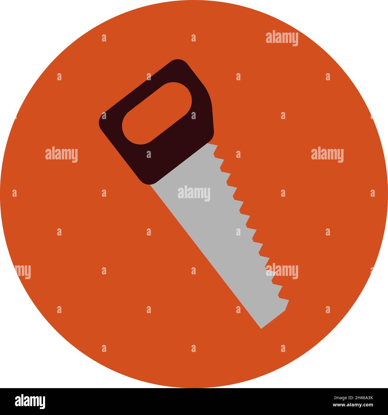 Construction wood cutter, illustration, vector, on a white background ...