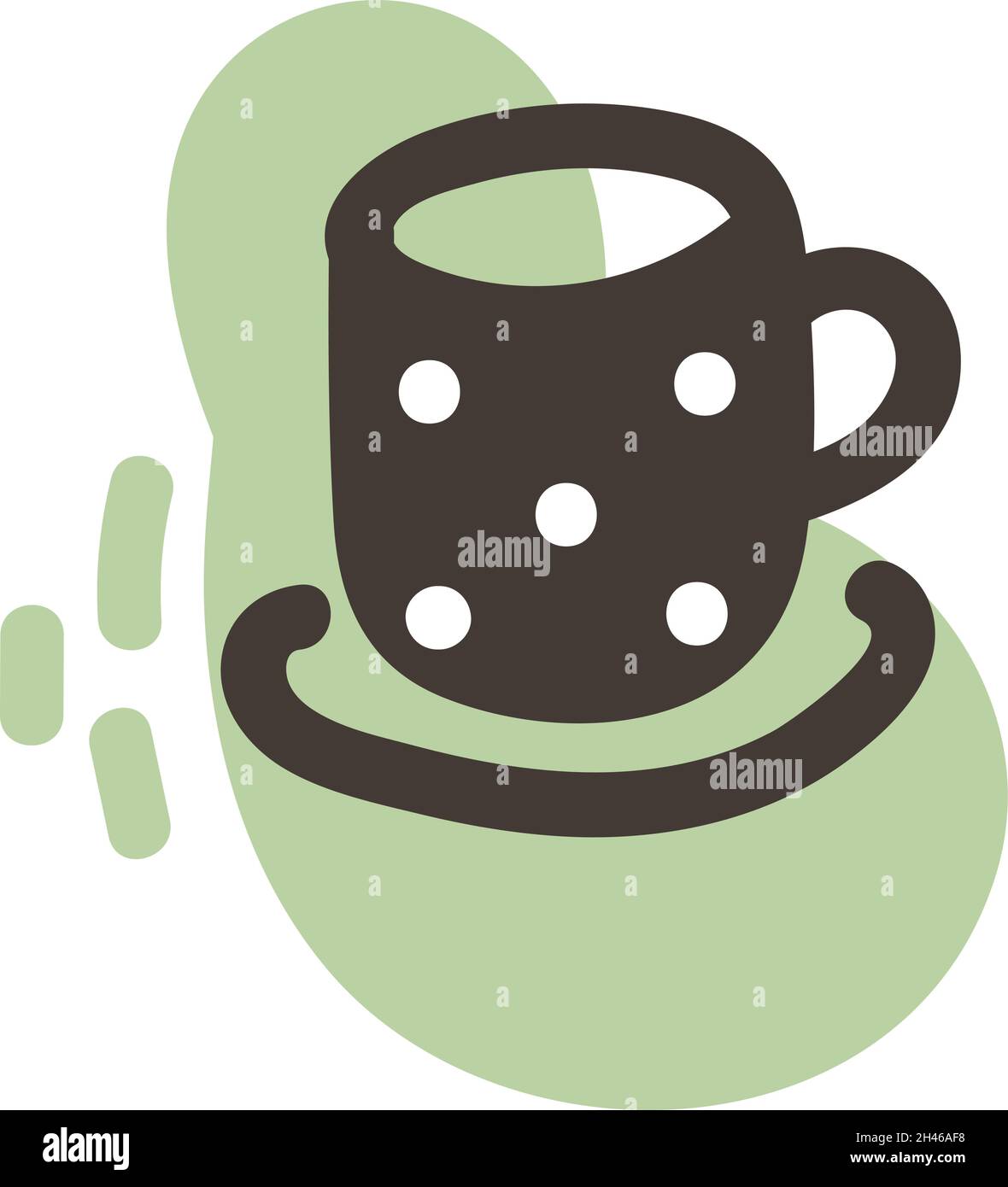 Simple white mug Stock Vector Images - Alamy