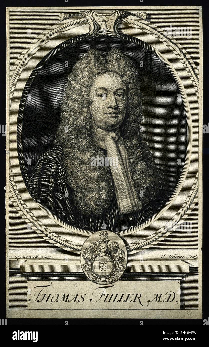 Thomas Fuller. Line engraving by G. Vertue after I. Tymewell Stock ...