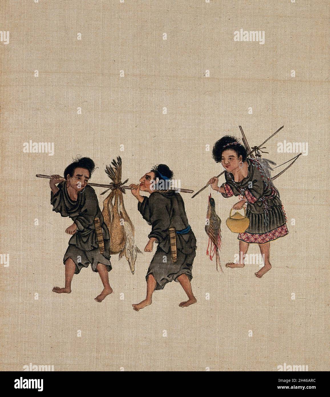 Three female hunters hi-res stock photography and images - Alamy