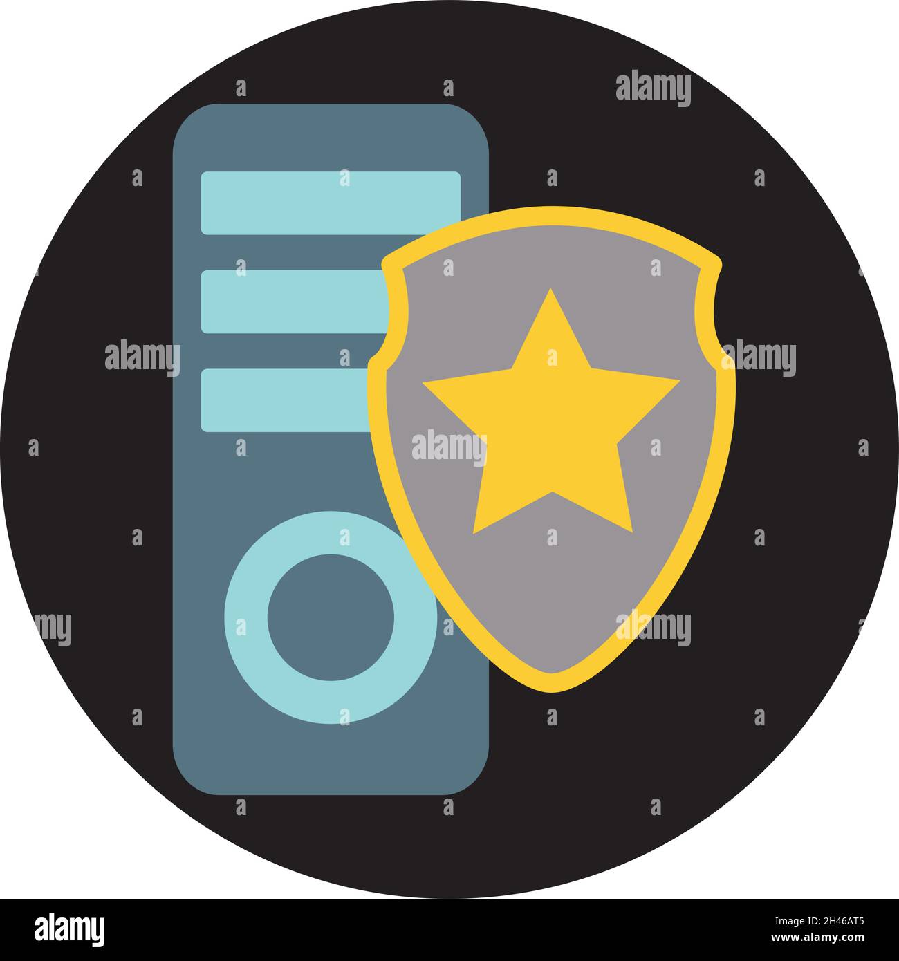 Shield padlock sign on Stock Vector Images - Alamy
