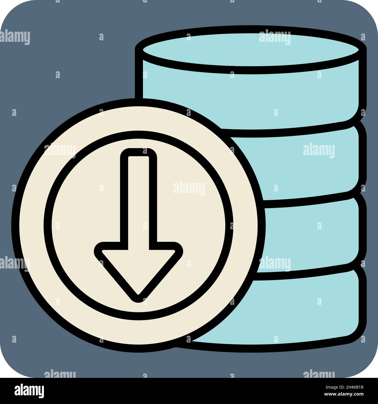 Illustration data base icon hi-res stock photography and images - Alamy