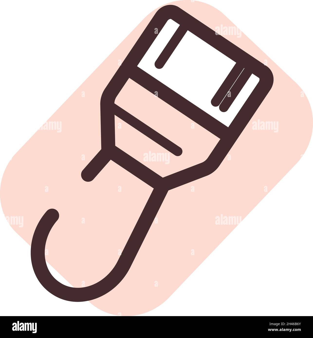 Ink pencil and watercolor on paper Stock Vector Images - Alamy