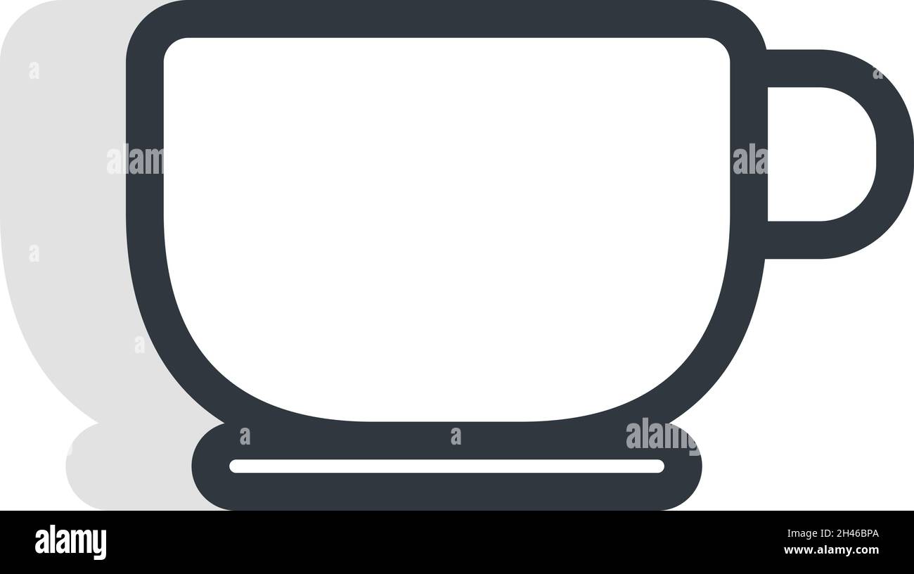 Small cup, illustration, vector, on a white background Stock Vector ...