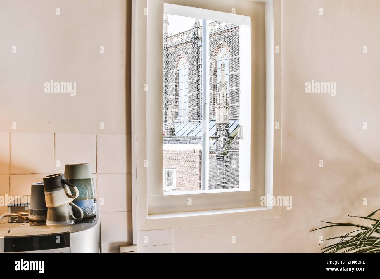 Beautiful window design in a modern house Stock Photo - Alamy