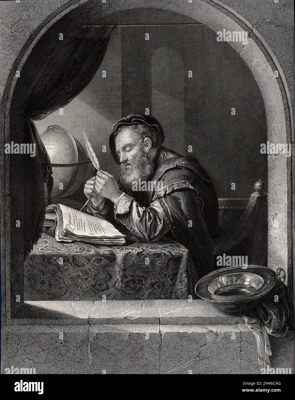 Sharpening pen quill hi-res stock photography and images - Alamy