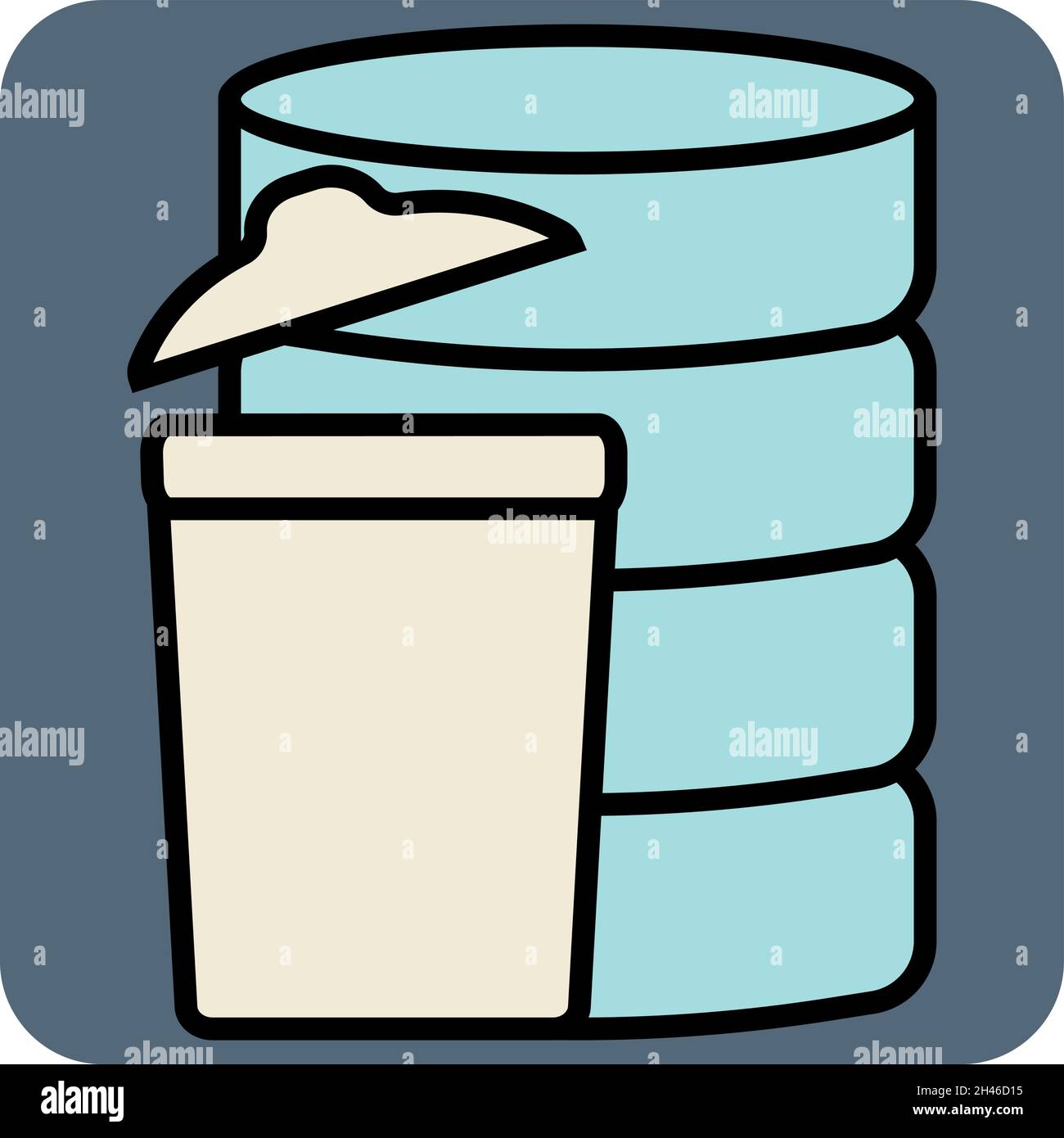 Data cleaning, illustration, vector, on a white background Stock Vector ...