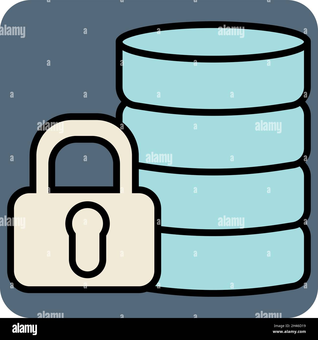 Padlock on background money Stock Vector Images - Alamy