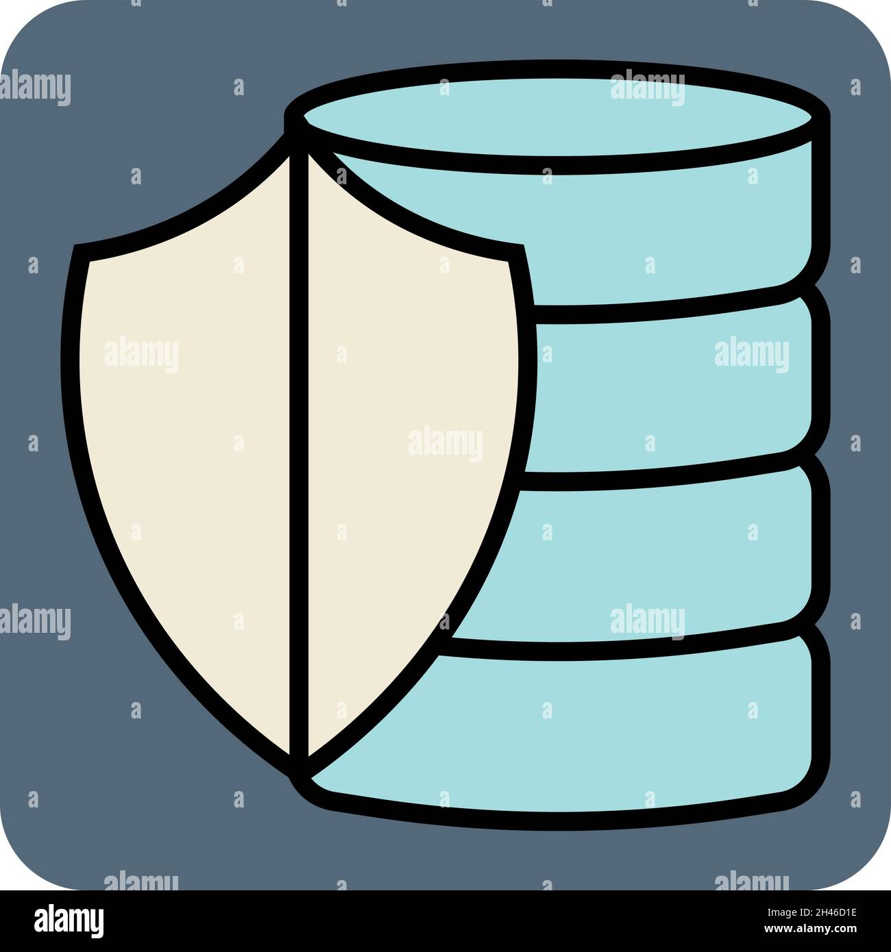 Shield financial insurance icon Cut Out Stock Images & Pictures - Alamy