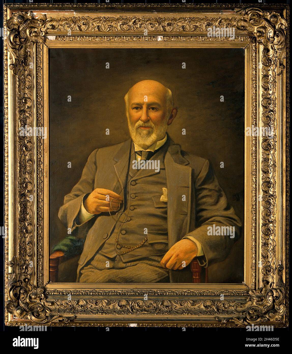 W.S. Saunders (?). Oil painting Stock Photo - Alamy