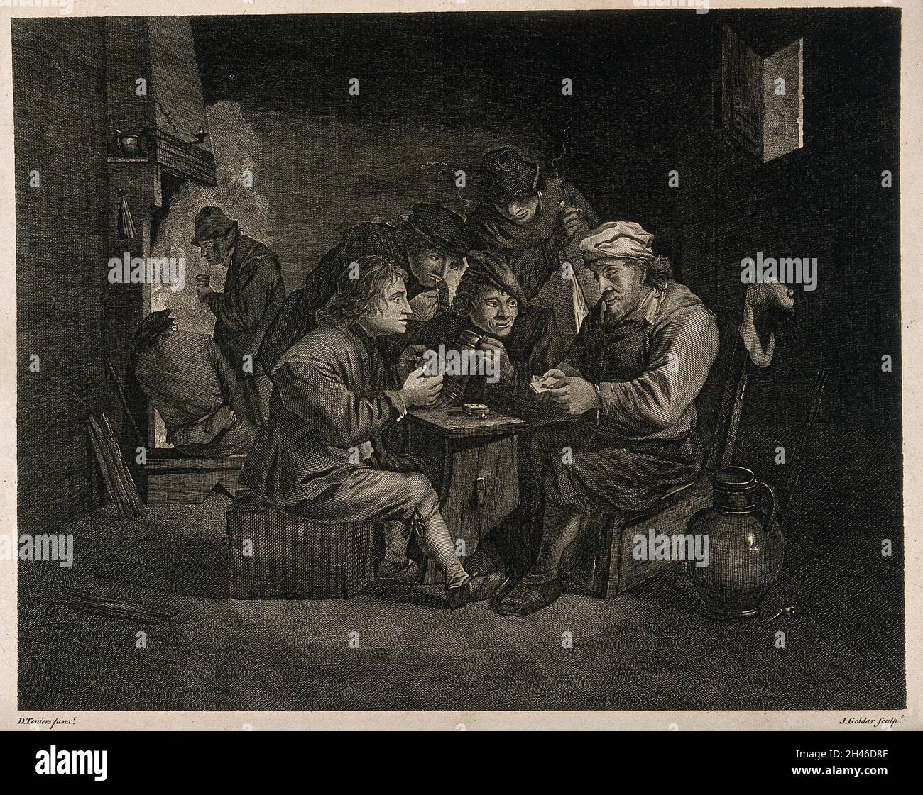 Five men play cards hi-res stock photography and images - Alamy