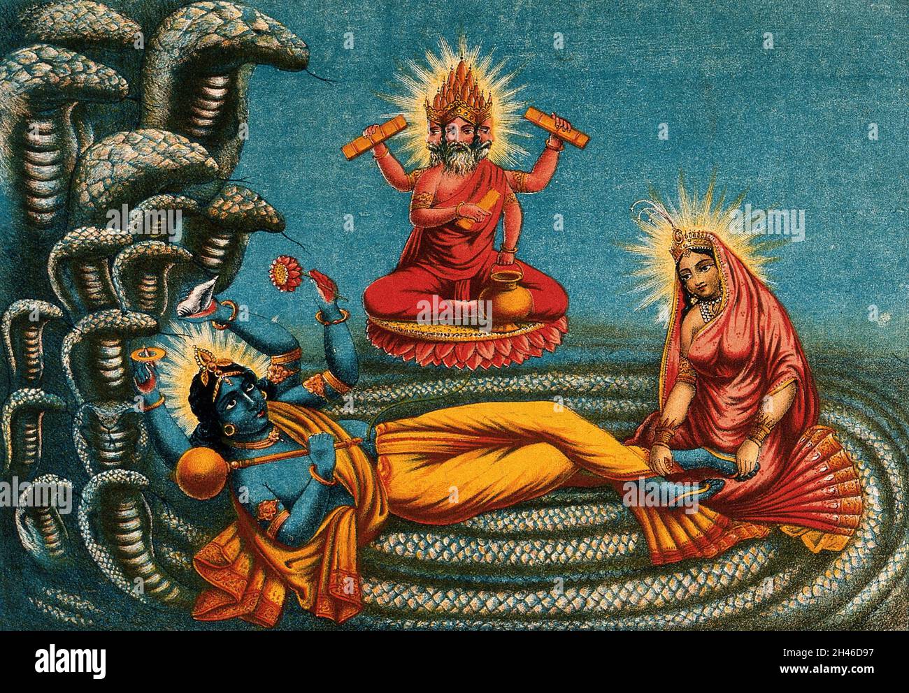 Vishnu lakshmi serpent hi-res stock photography and images - Alamy