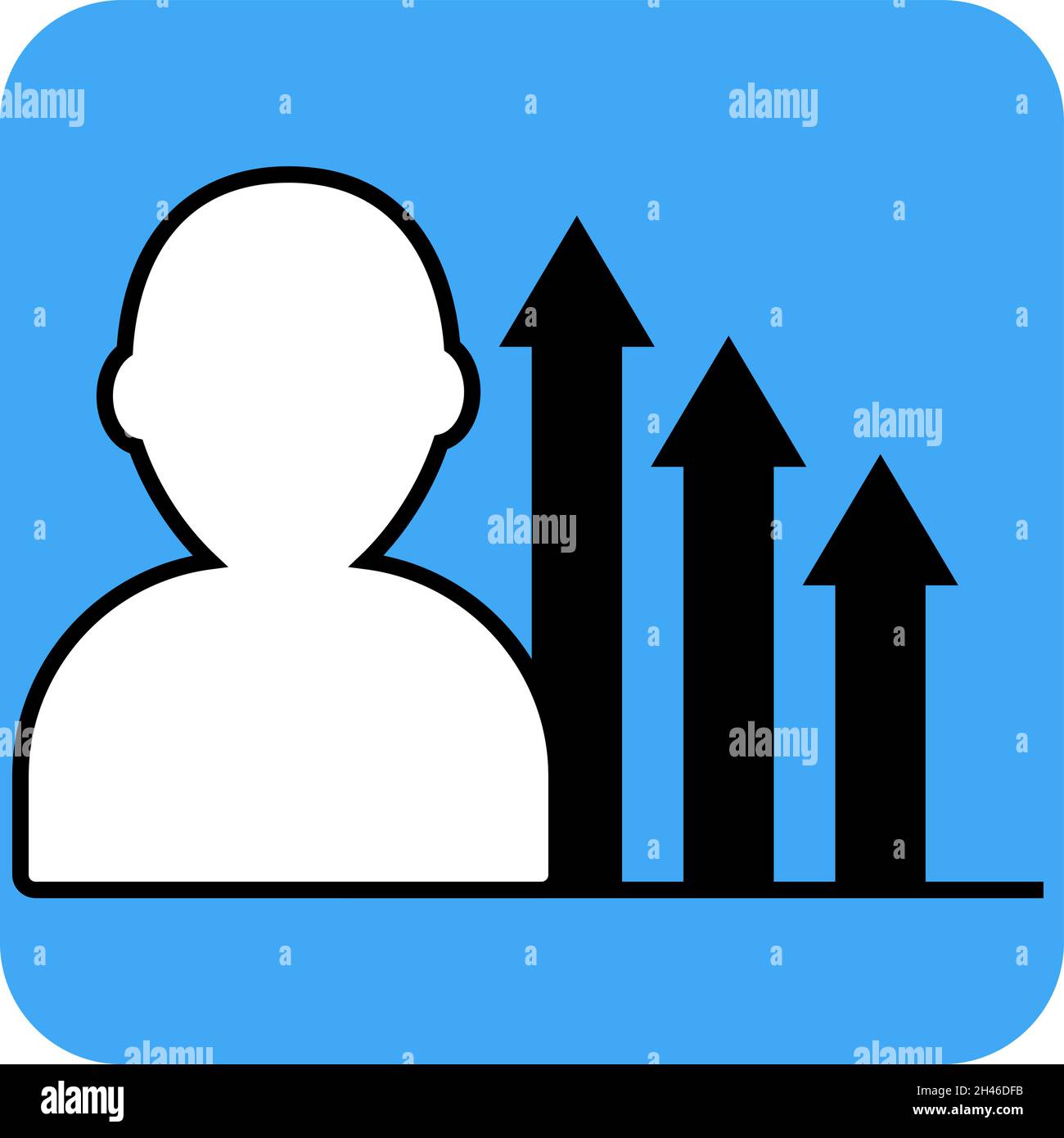 3d white people businessman statistics Stock Vector Images - Alamy