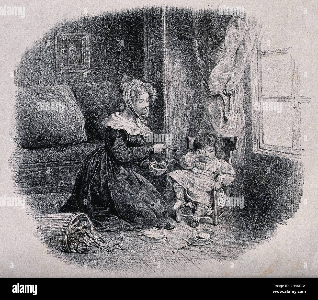 Vintage child eat hi-res stock photography and images - Alamy