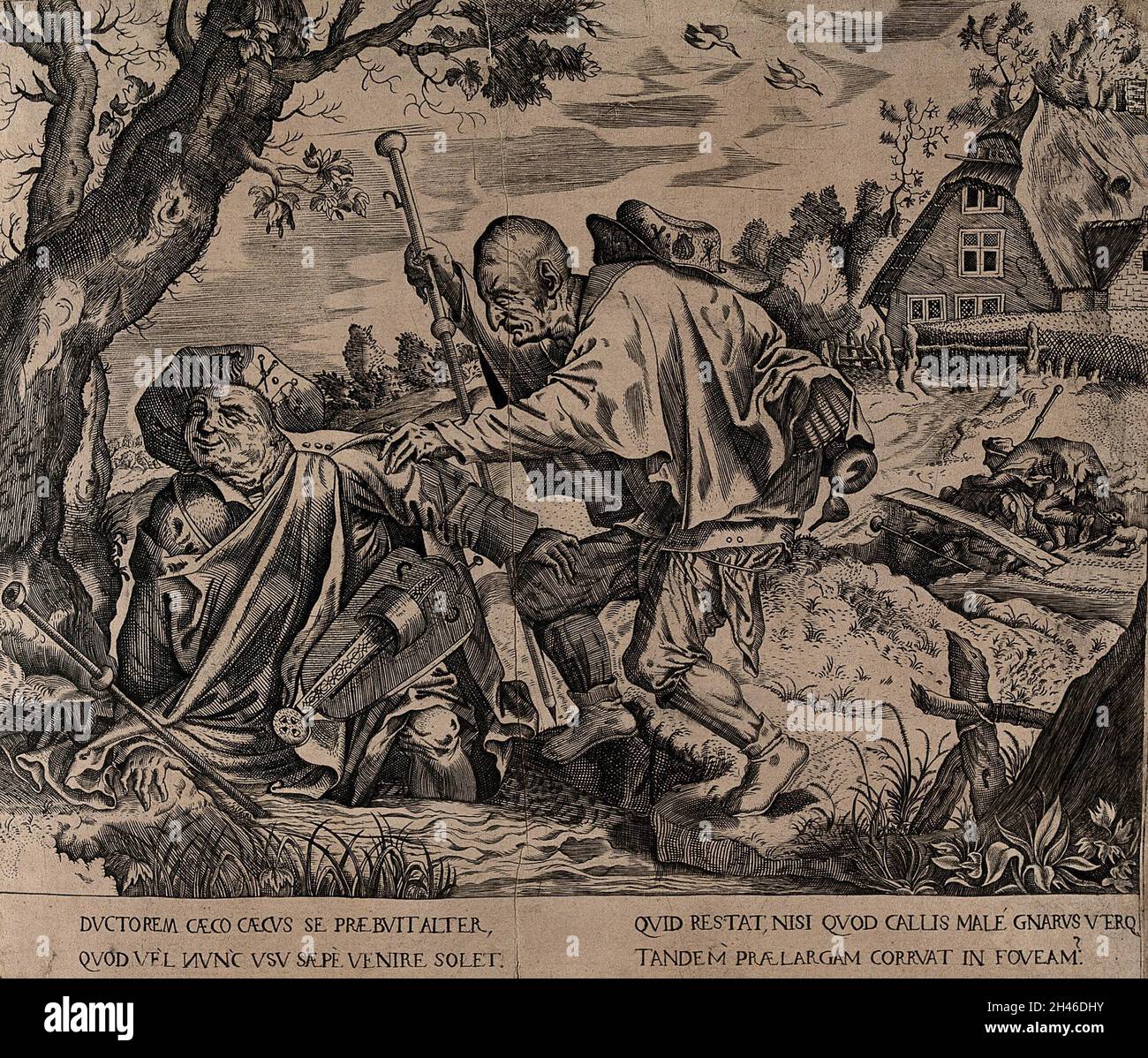 The parable of the blind leading the blind: two blind men walk into a ...