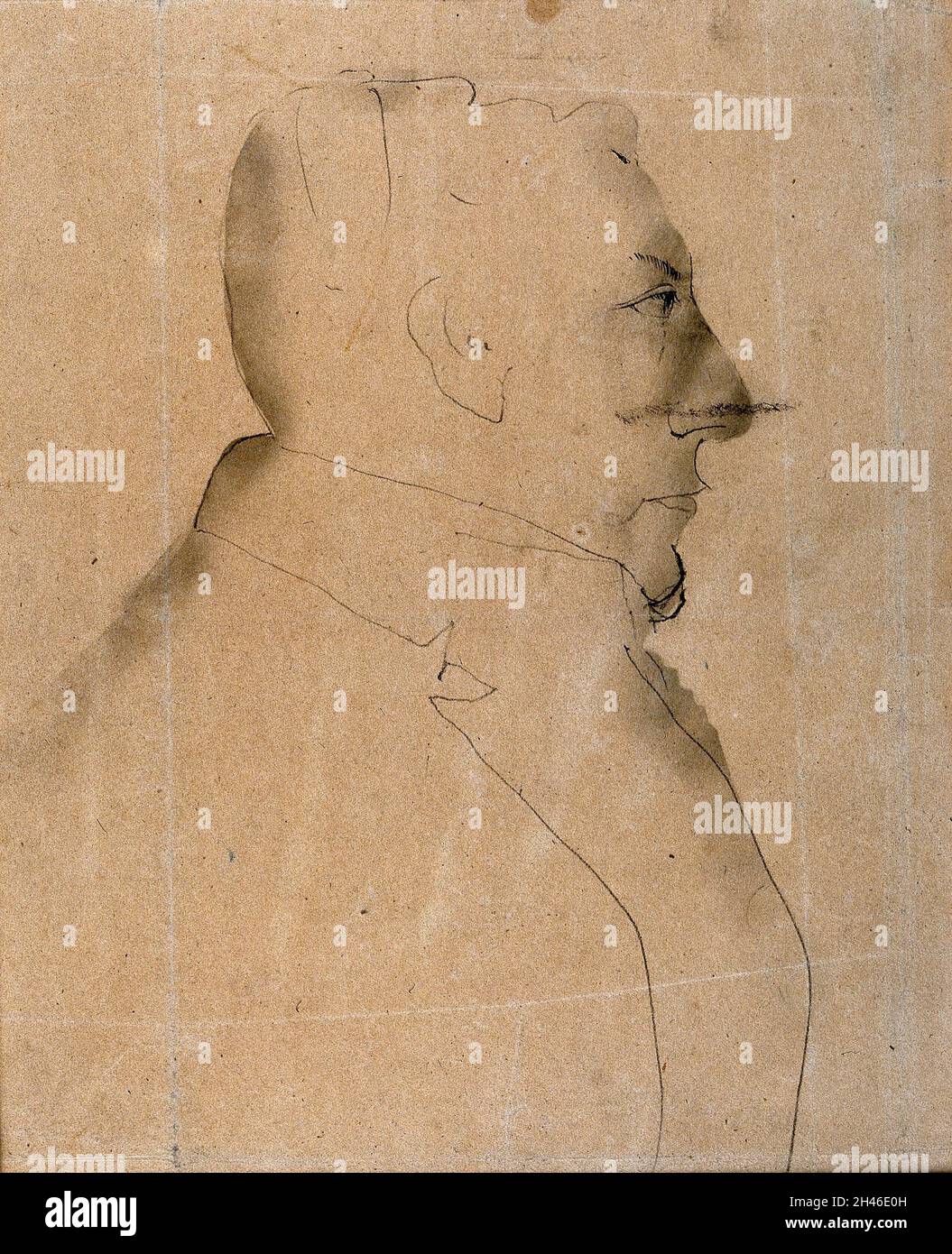 A member of the Jenner family. Pencil and wash, 1800/1820 Stock Photo ...