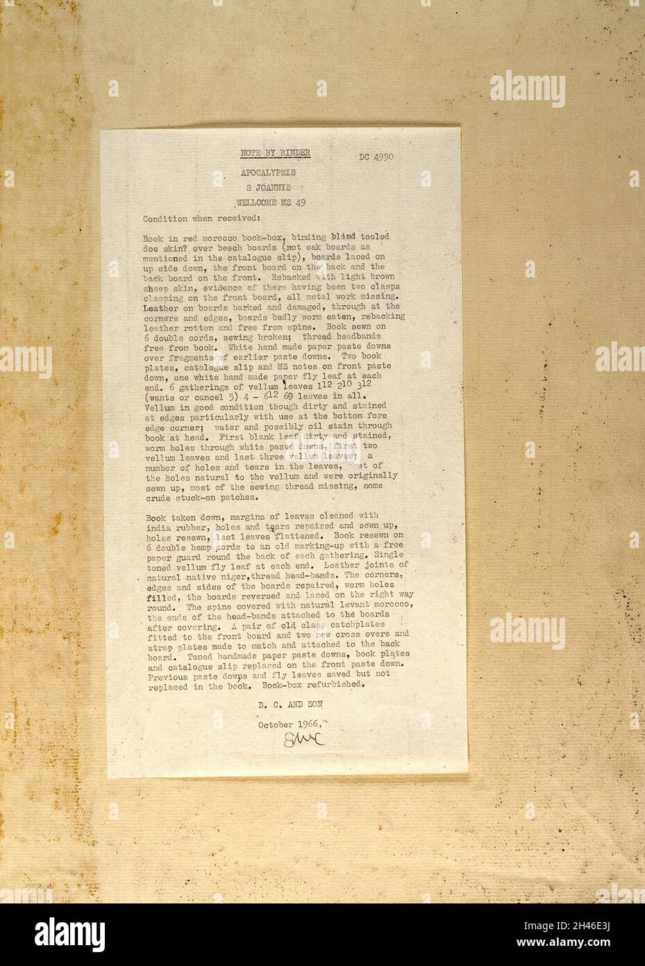 Inside back cover hi-res stock photography and images - Alamy