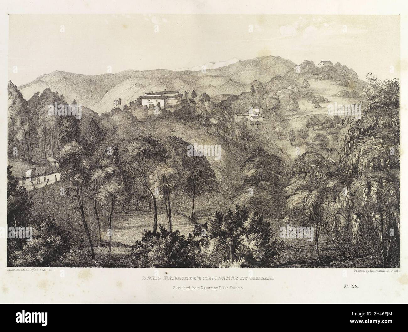 Lord Hardinge's Residence at Simlah Stock Photo - Alamy