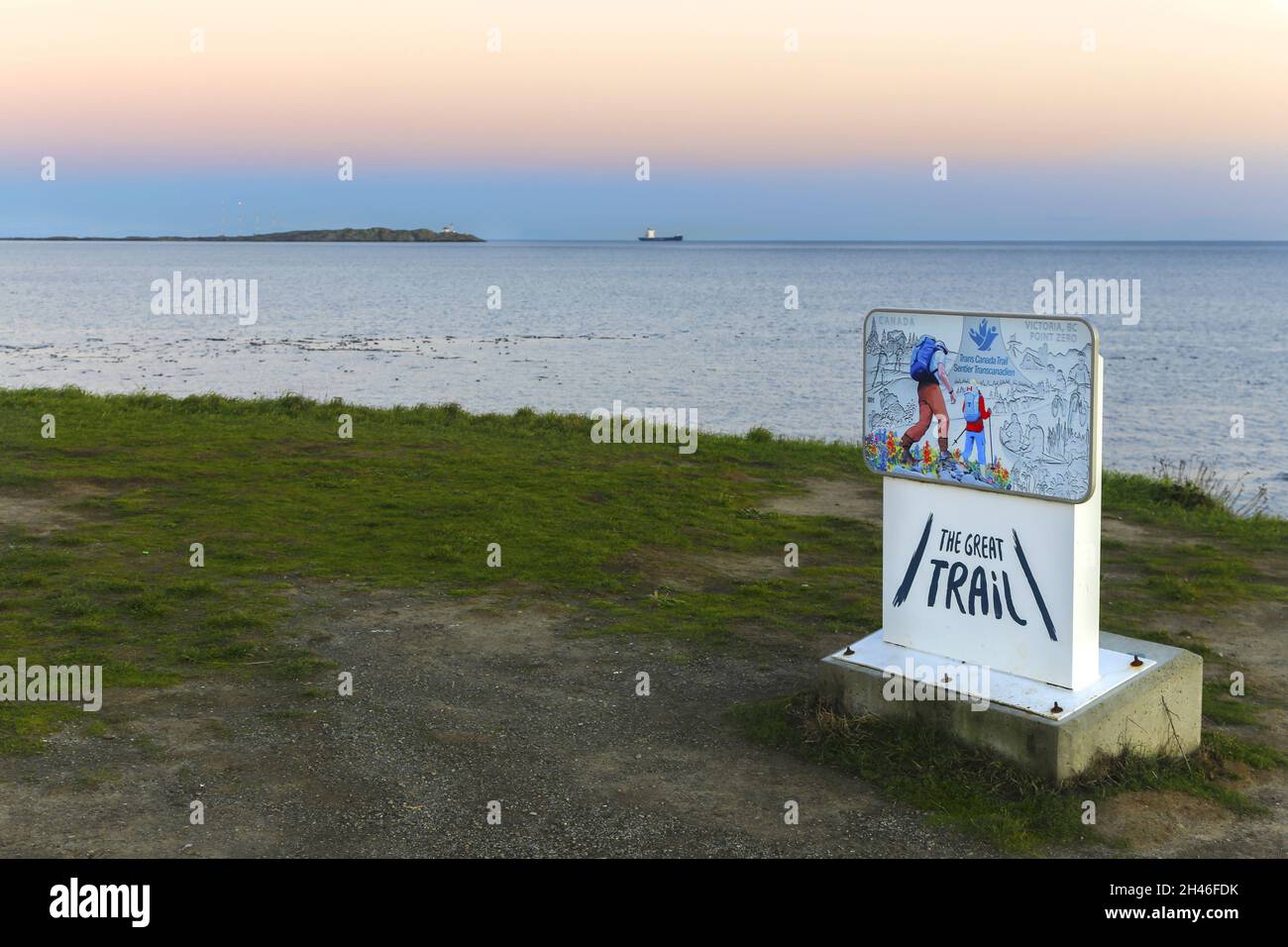 The Great Trail or Trans Canada Trail Table Map at Finlayson Point with ...
