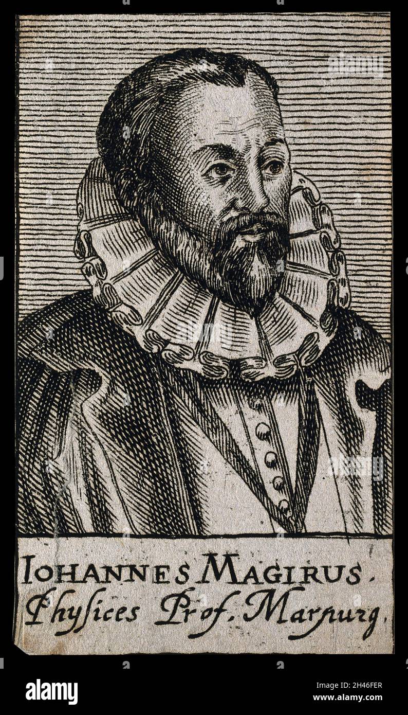 Johannes Magirus. Line engraving, 1688 Stock Photo - Alamy