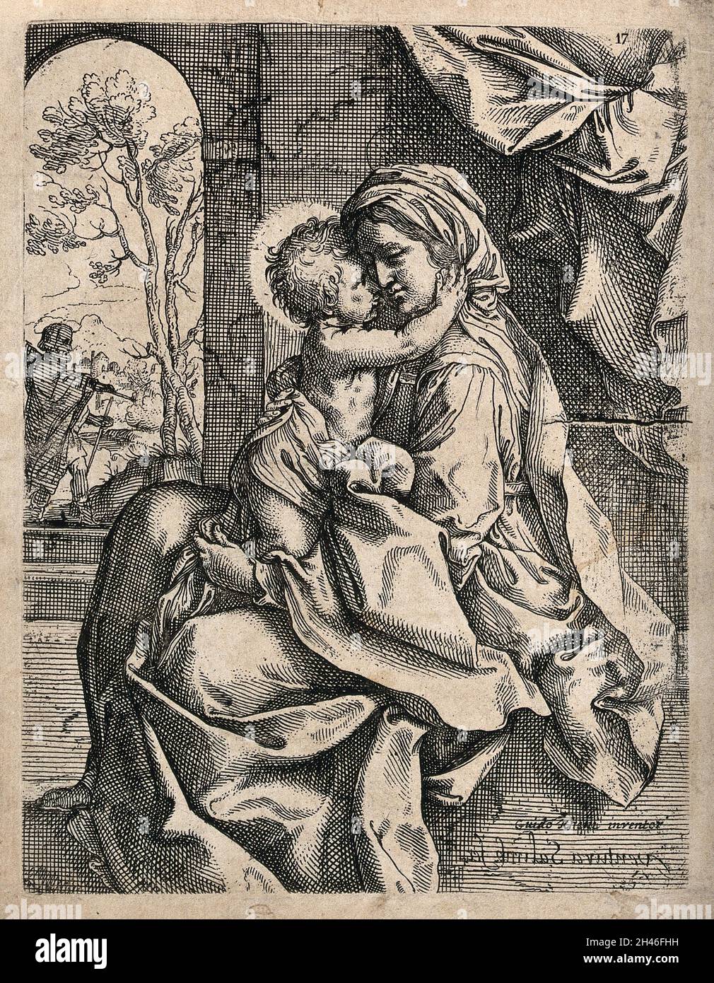 Saint Mary (the Blessed Virgin) and Saint Joseph with the Christ Child ...