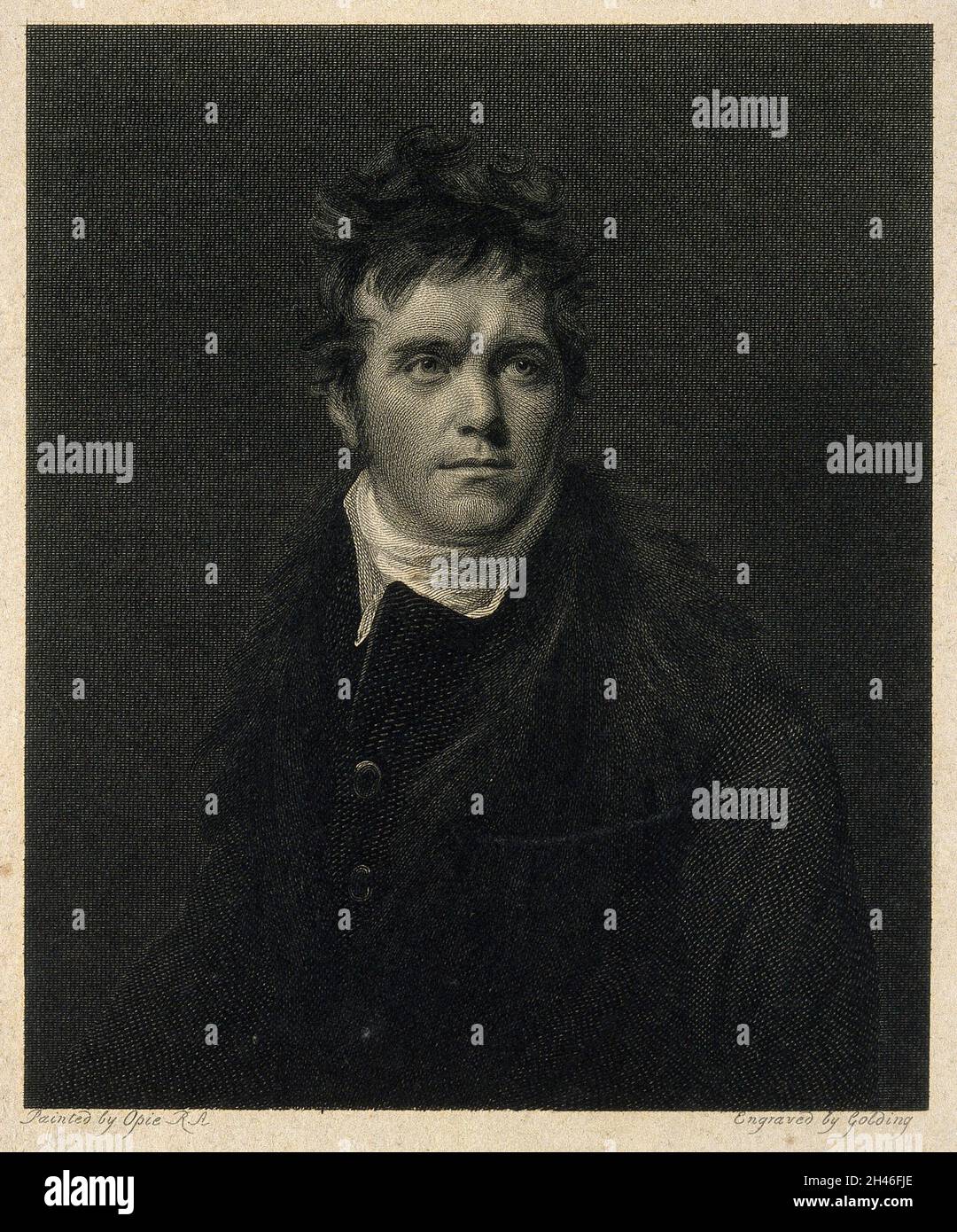 Edward Daniel Clarke. Line engraving by R. Golding, 1811, after J. Opie ...