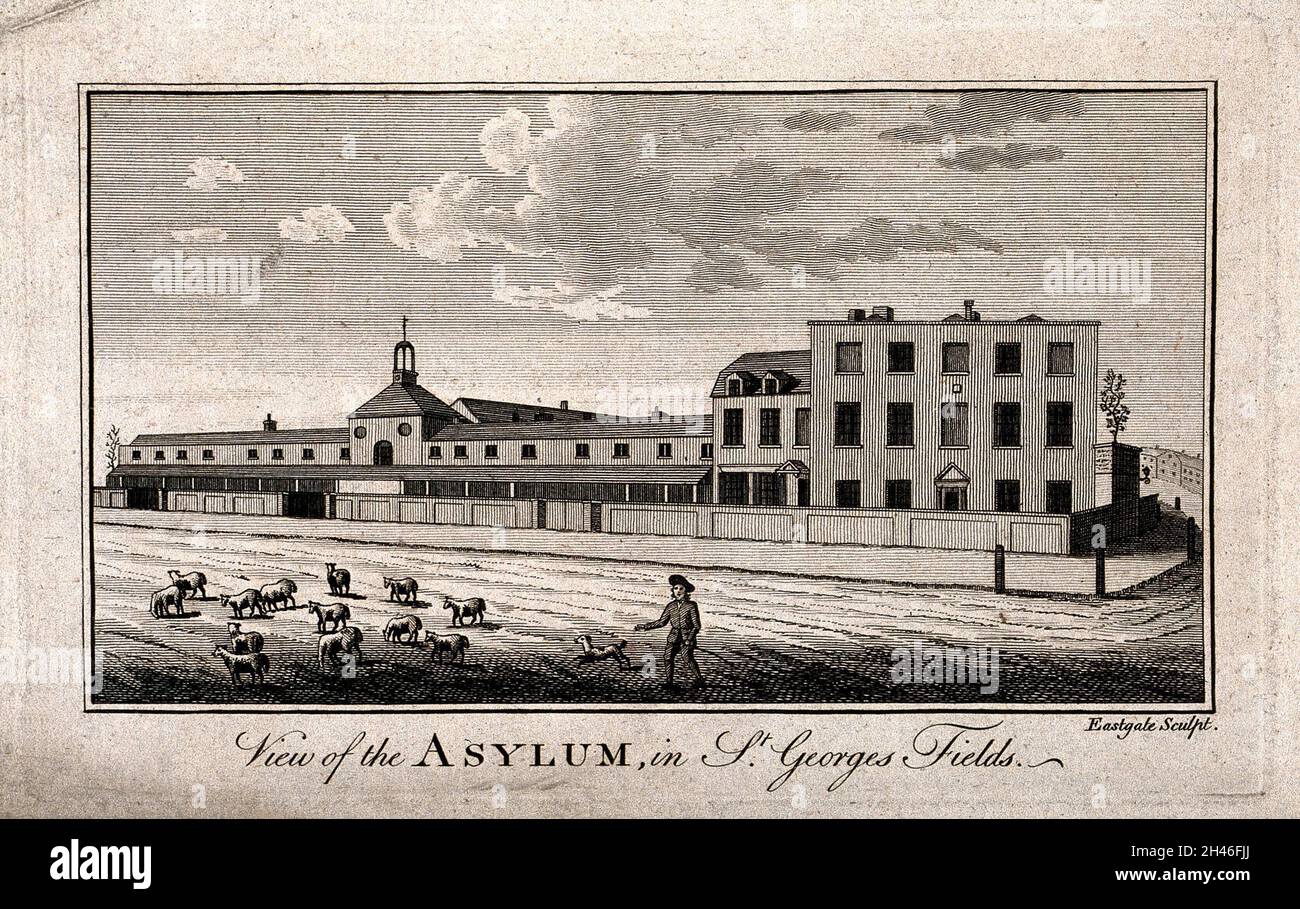 The Hospital of Bethlem [Bedlam], St. George's Fields, Lambeth ...