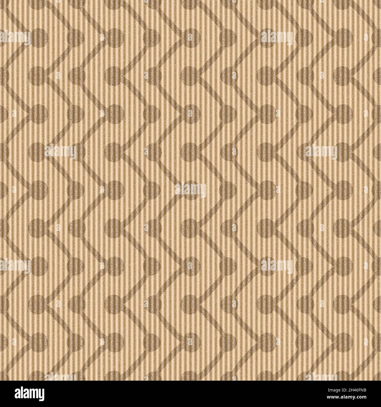 Ecru recycled corrugated pulp card paper texture. Ribbed plain neutral ...