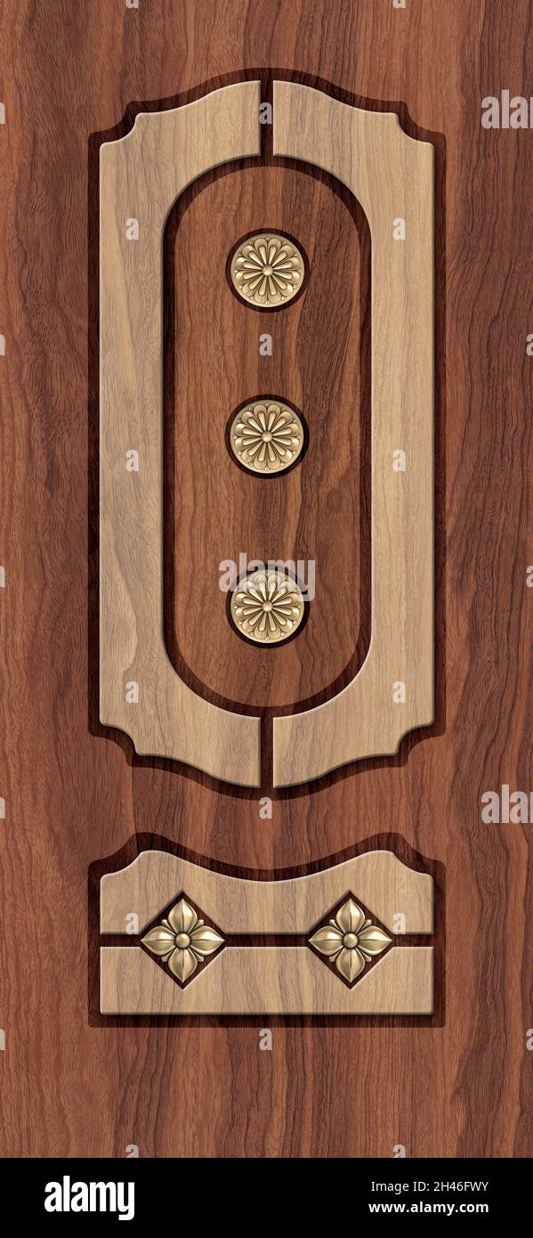 3D Royal Door design background, Laminate Wooden High quality Baroque ...