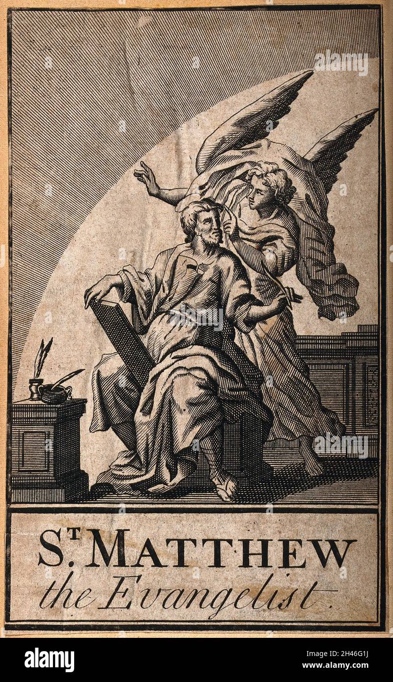 Saint Mark. Engraving Stock Photo - Alamy