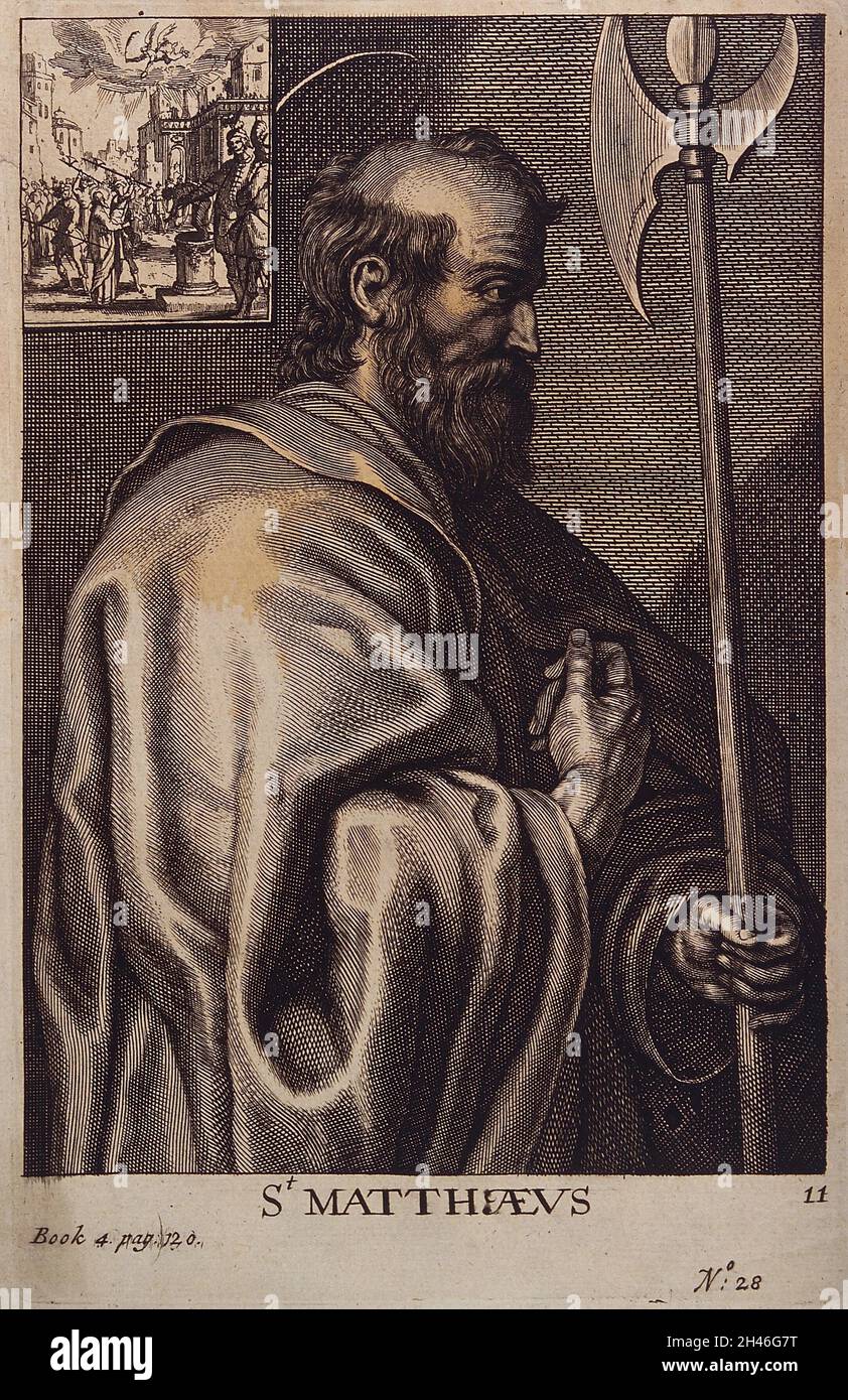 Saint Mark. Engraving Stock Photo - Alamy
