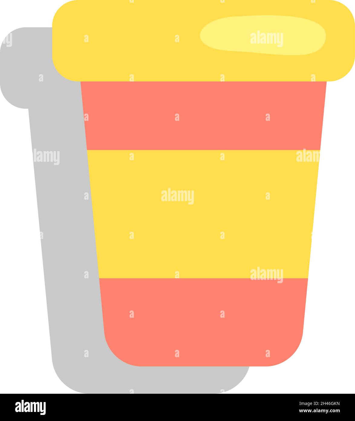 Study coffee, illustration, vector, on a white background Stock Vector ...