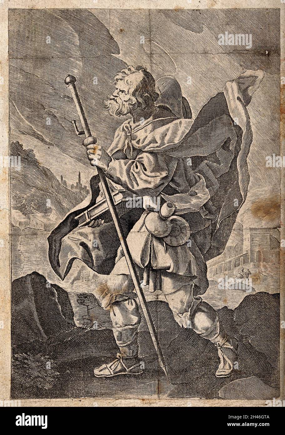 Saint James the Great. Engraving Stock Photo - Alamy