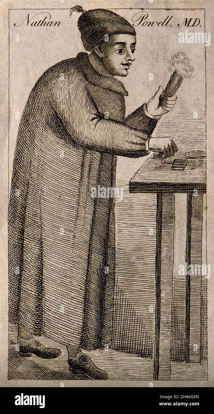 Nathan Powell. Etching by [C. Day ?] Stock Photo - Alamy