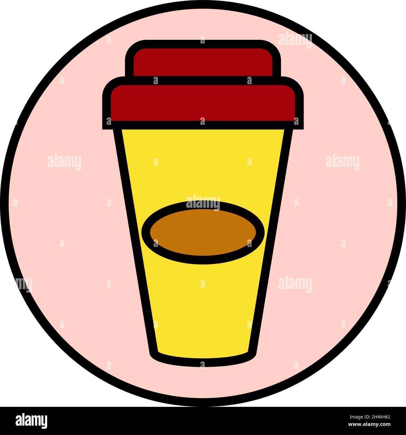 Fast food soda drink, illustration, vector, on a white background Stock ...