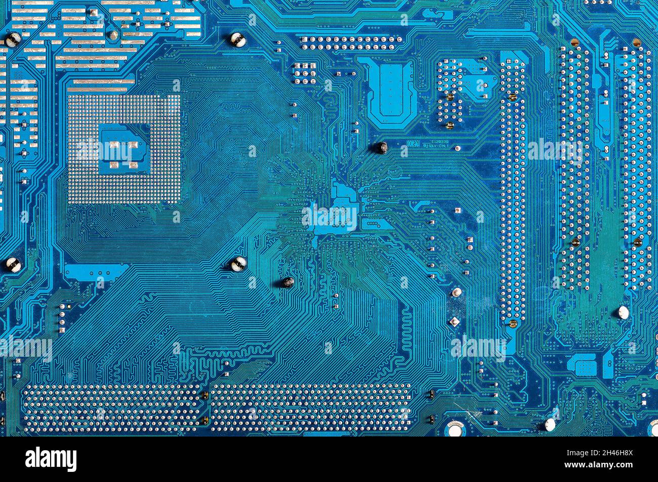 electronic printed circuit board of the motherboard from computers ...